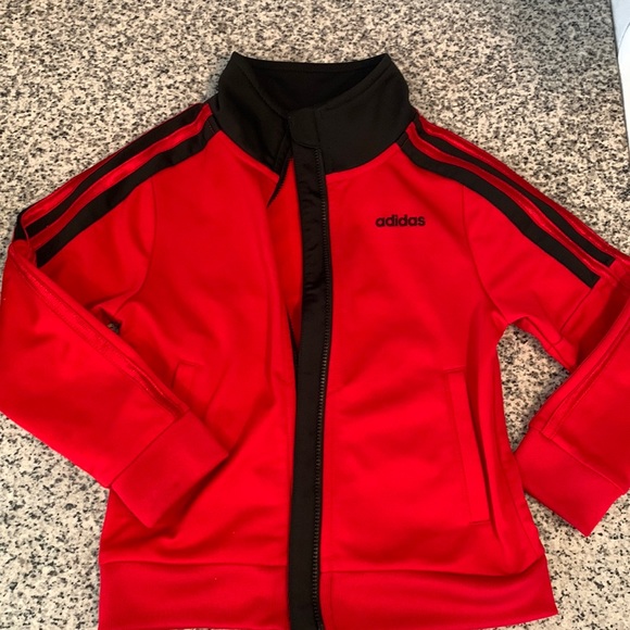 adidas | Jackets & Coats | Adidas Black And Red Track Jacket | Poshmark